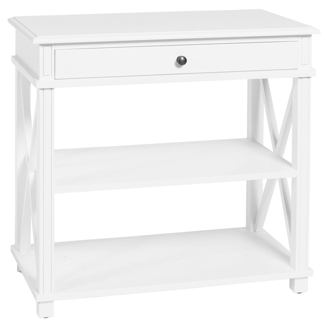 Manto Bedside Table Large White — Woven Space