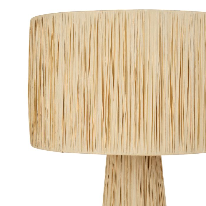 Amalfi Raffia Floor Lamp Natural — Woven Space