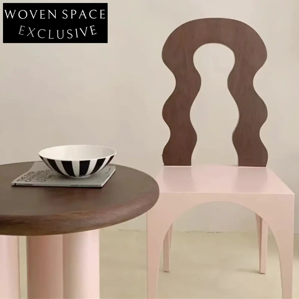 Elegant Plywood Wave Back Dining Chair for Restaurants & Home Luxury S — Woven Space