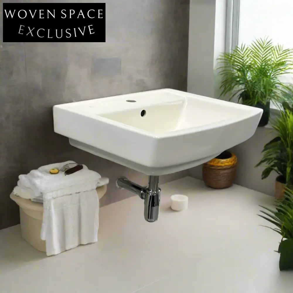 Elena retro wall-mounted wash basin — Woven Space