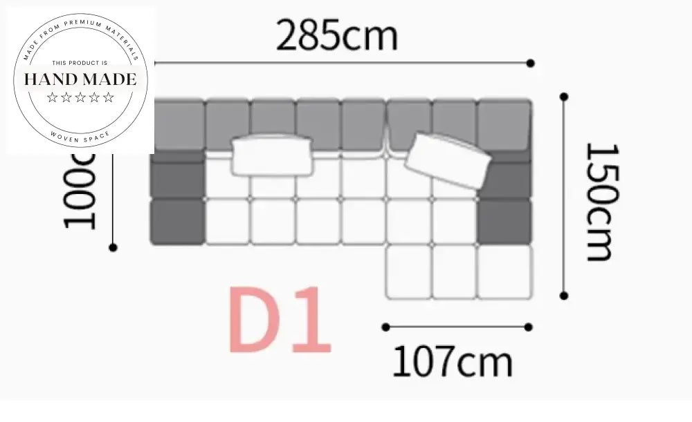 Italian Modern Tufted Modular Fabric L-Shaped Sectional corner sofa ...