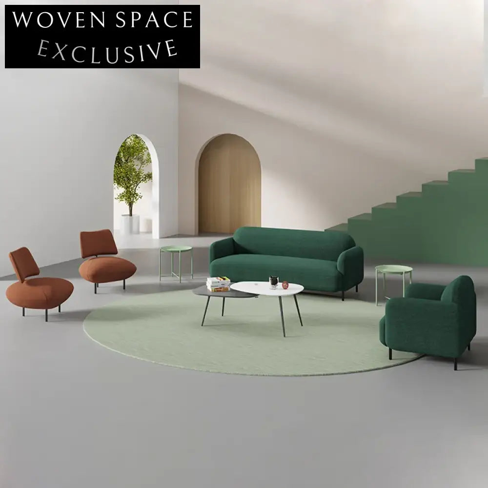 Modular Fabric Sectional Office Sofa | Commercial Lobby Seating — Woven ...