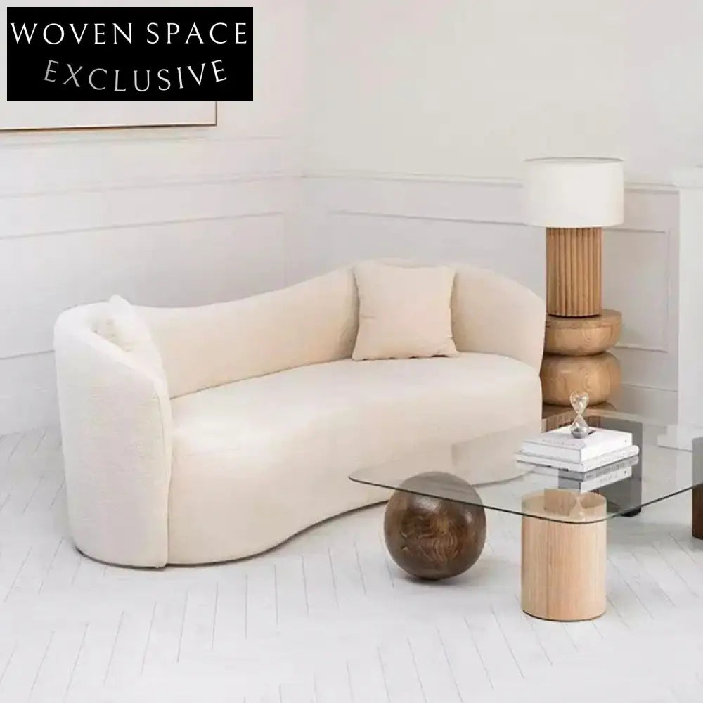 Plush Modern Fabric Long Backrest Sofa Chair for Living Room & Hotel ...