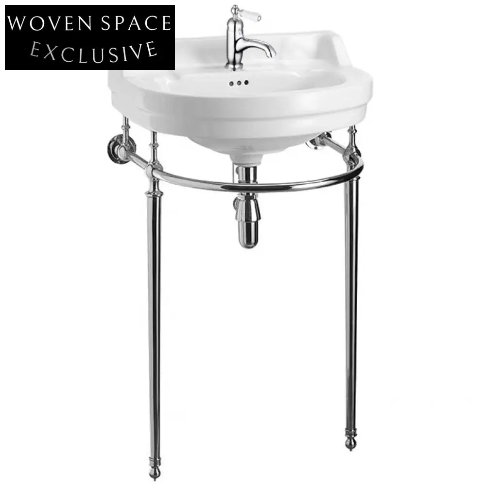 Romanette Arc-Shaped Brass Basin Set — Woven Space